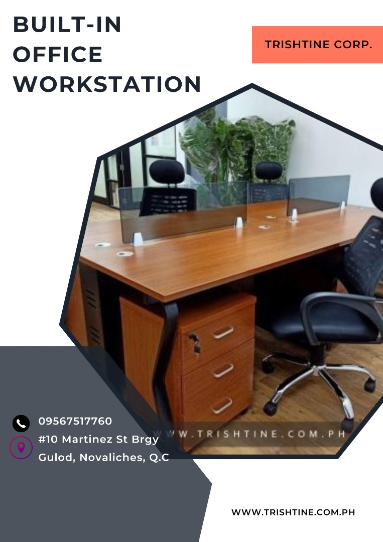 Built-in Office Workstation, Furniture & Home Living, Office Furniture ...