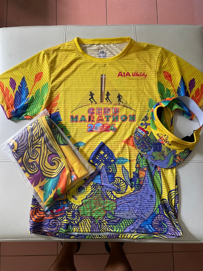 Cebu Marathon 2024 Finisher shirt 24KM, Men's Fashion, Activewear on ...