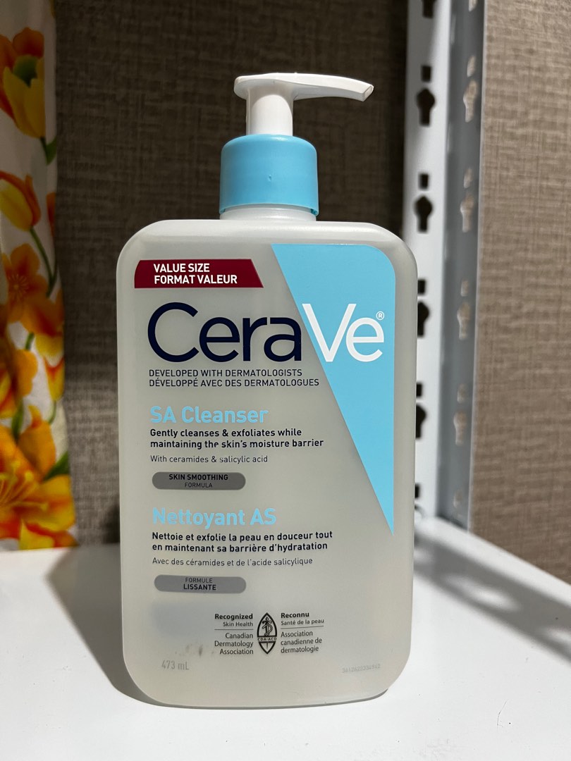 Cerave SA Cleanser Exfoliation Facial Wash 473ml, Beauty & Personal ...