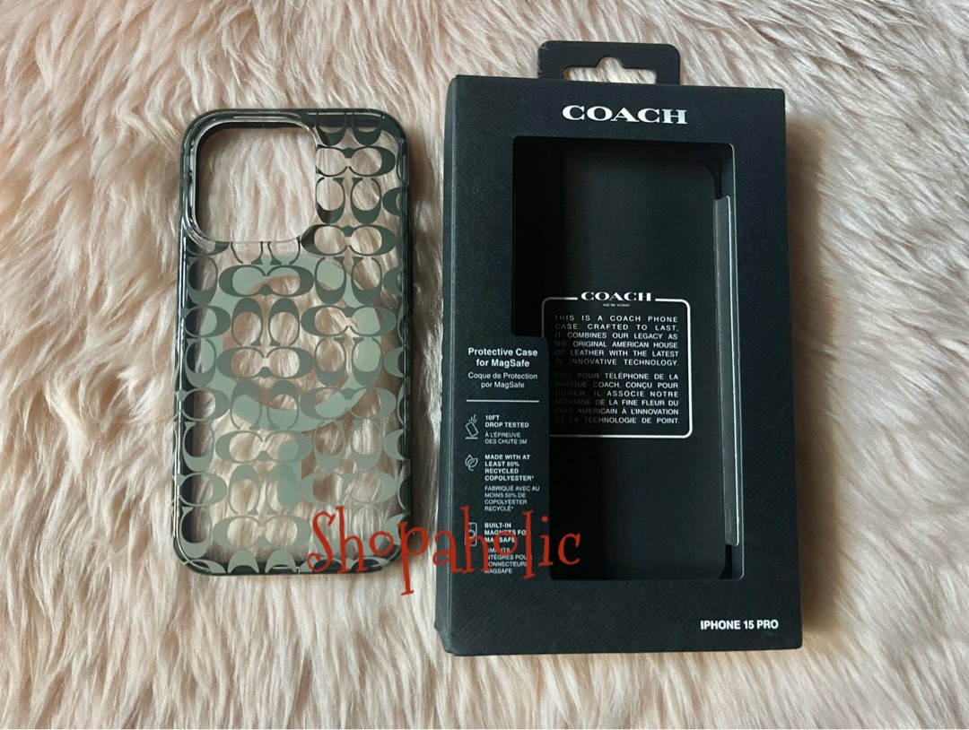 Coach Signature Magsafe Case for Iphone 15 Pro, Mobile Phones & Gadgets ...