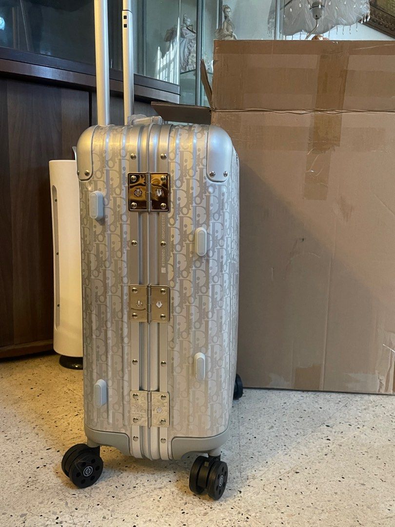 Collab Edition Aluminum Silver Oblique Carry On Suitcase Luggage Cabin ...