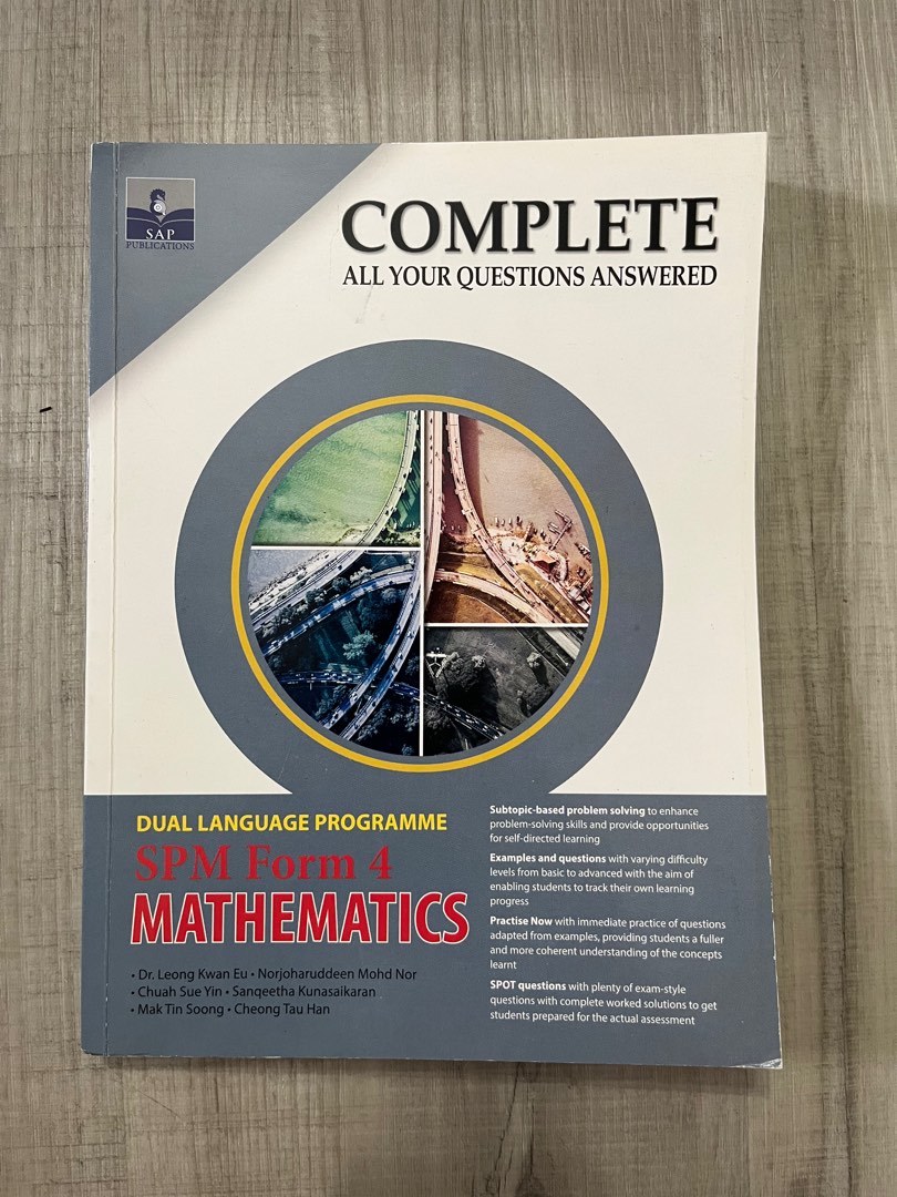 COMPLETE ALL YOUR QUESTIONS ANSWERED (MATH FORM 4), Hobbies & Toys ...