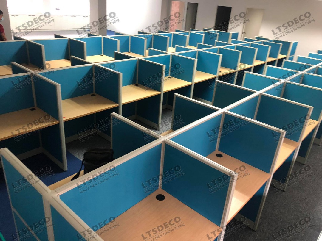 FISH BONE TYPE IN FULL FABRIC WORKSTAION CUBICLE PARTITION | OFFICE ...