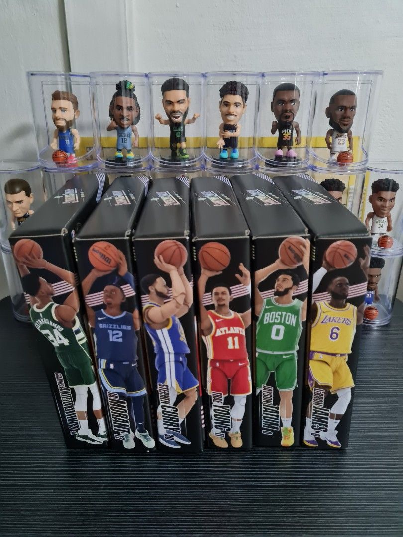 Hasbro NBA Starting Line-up : Lebron, Curry, Tatum, Ja Morant, Trae ...