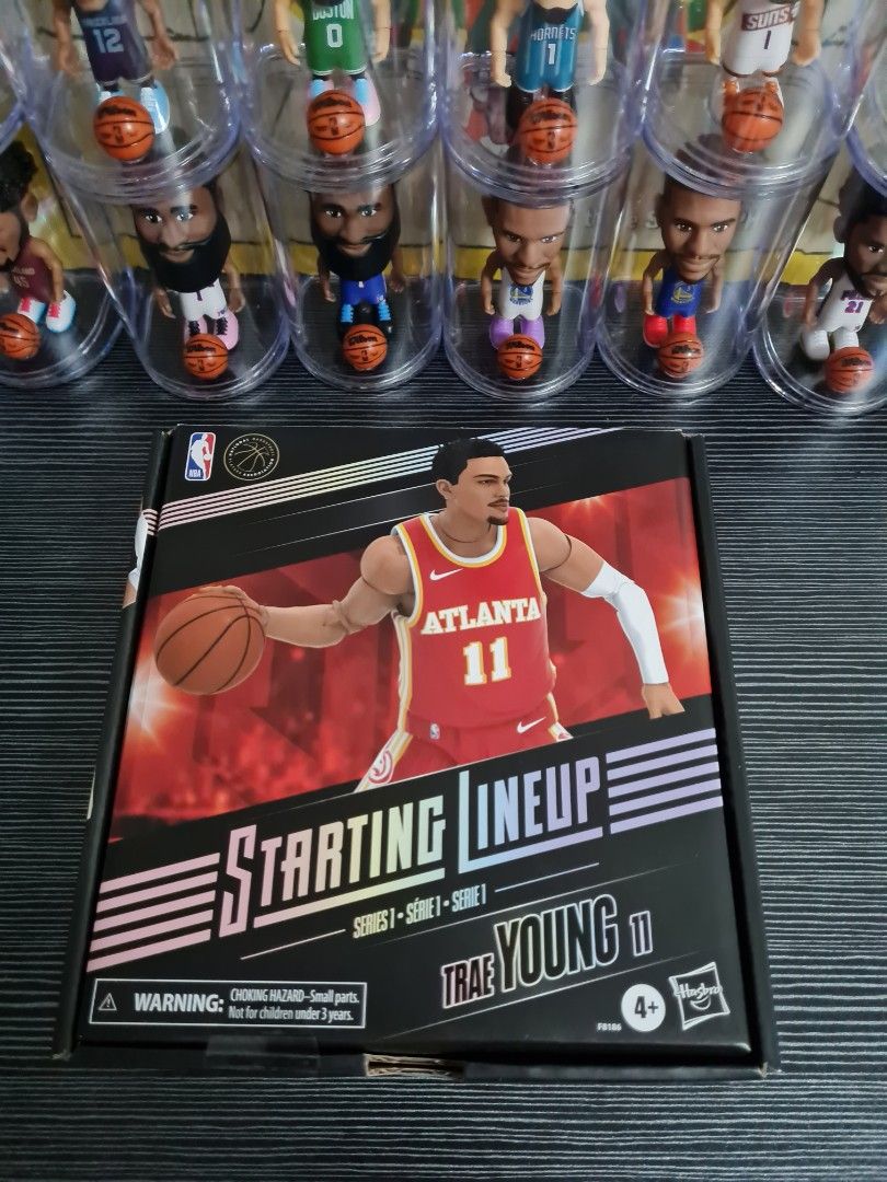 Hasbro NBA Starting Line-up : Lebron, Curry, Tatum, Ja Morant, Trae ...