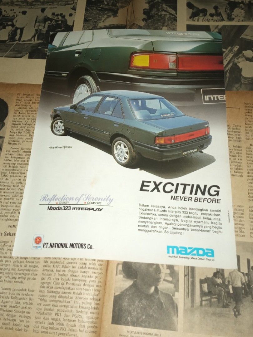 Iklan cetak Jadul Mobil Mazda, Antik, Pajangan di Carousell