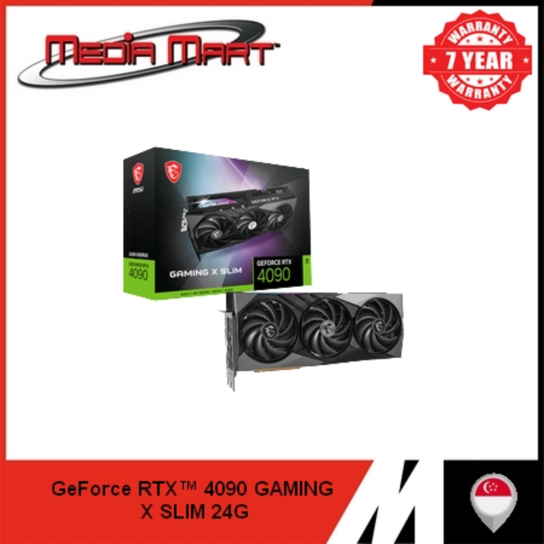 [IN STOCK] MSI GEFORCE RTX 4090 GAMING X SLIM 24GB GDDR6X, Computers ...