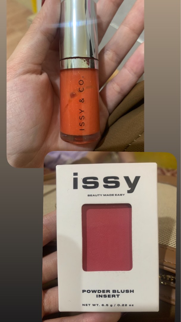 ISSY AND CO blush insert and hydra glosss, Beauty & Personal Care, Face ...