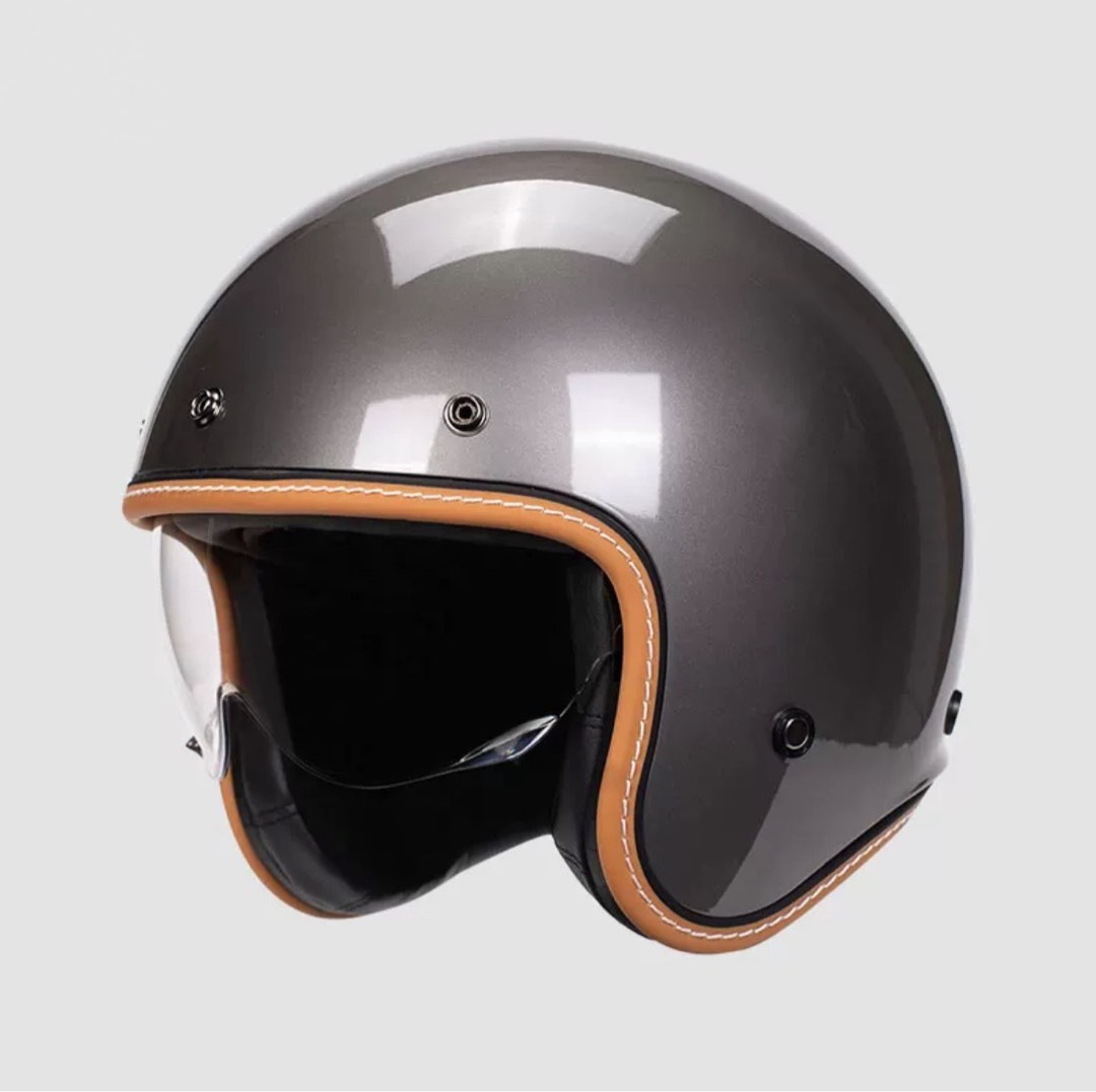 Grey Steel Gun Metal with Inner Lens Dual Sun Shade Motorcycle Helmet ...