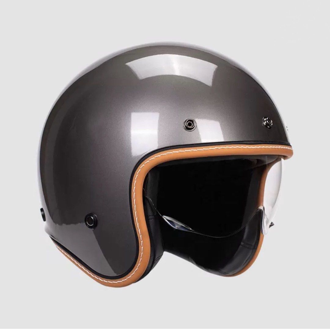 Grey Steel Gun Metal with Inner Lens Dual Sun Shade Motorcycle Helmet ...