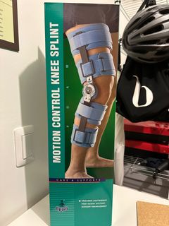 New Imported Hinged Knee Foot Support Brace, ROM Adjustable Post Op ...