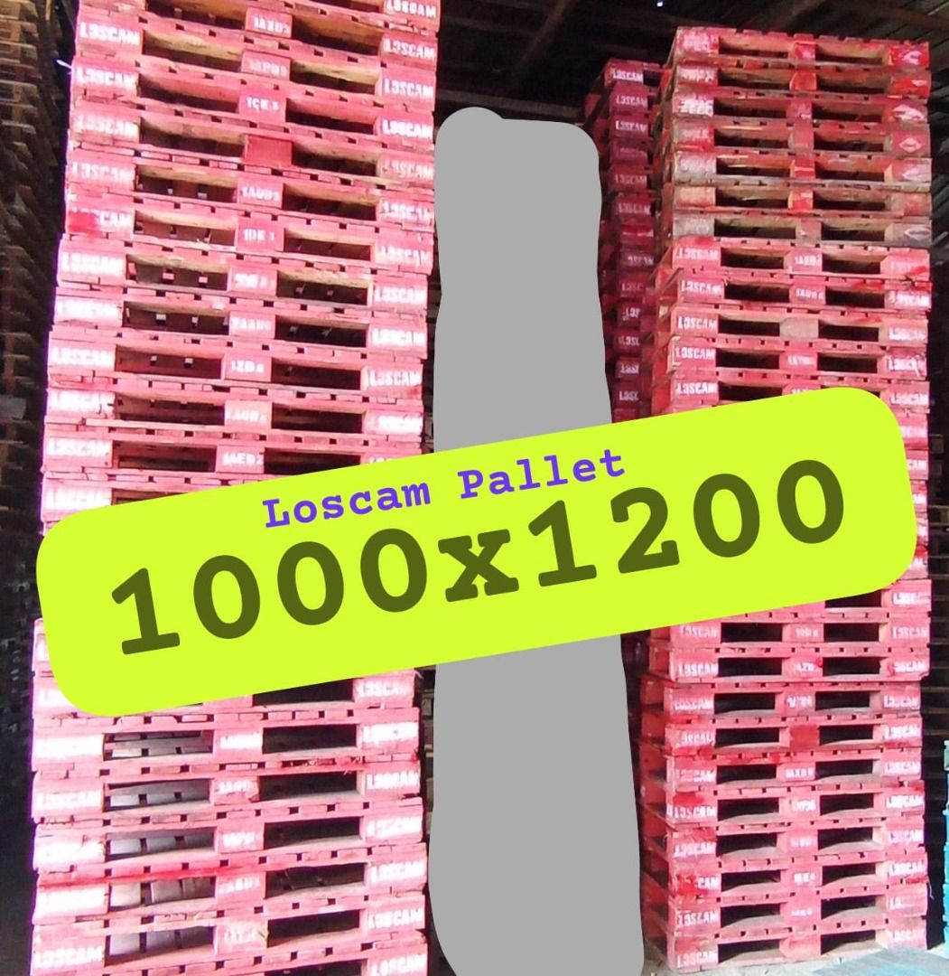 loscam (100cm X 120cm) wood pallet, Furniture & Home Living, Outdoor ...