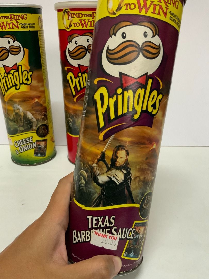 LOTR collectible pringles set of 3, Hobbies & Toys, Collectibles ...