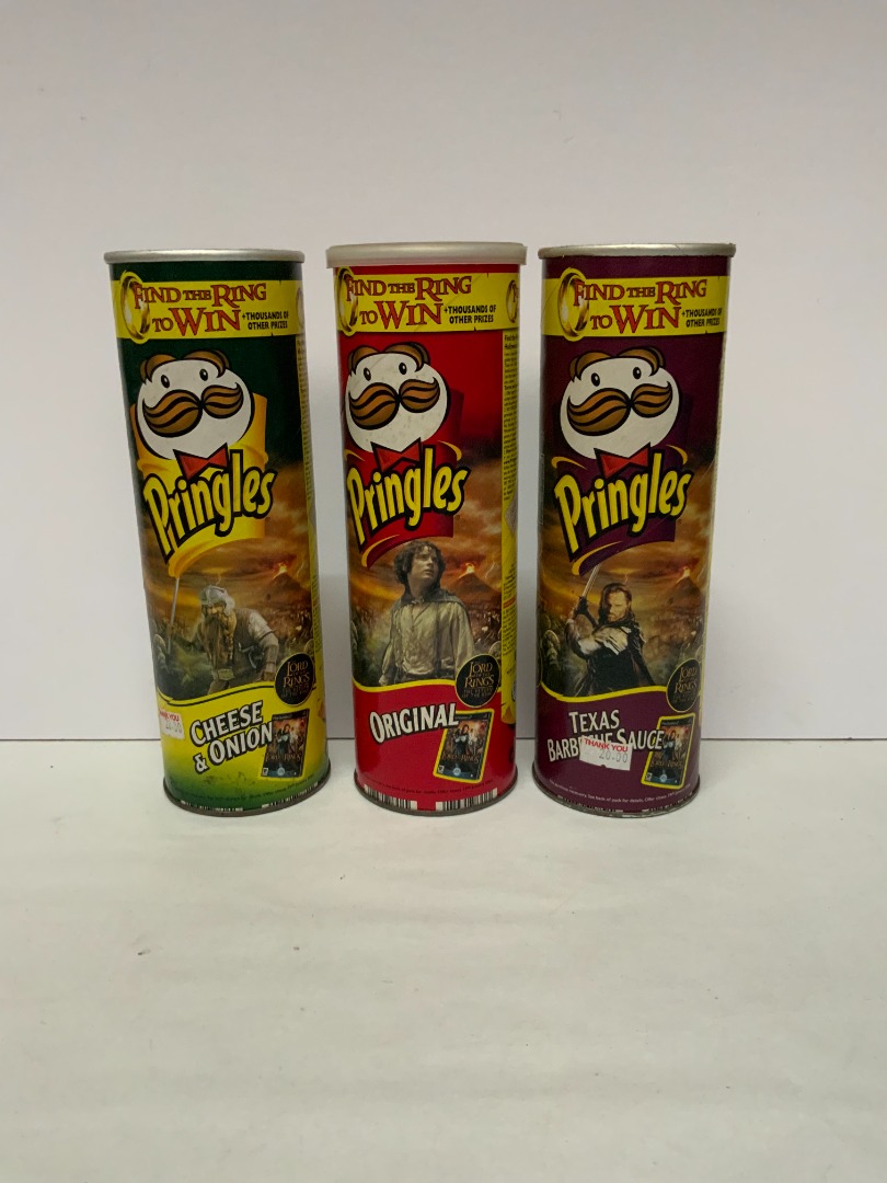 LOTR collectible pringles set of 3, Hobbies & Toys, Collectibles ...