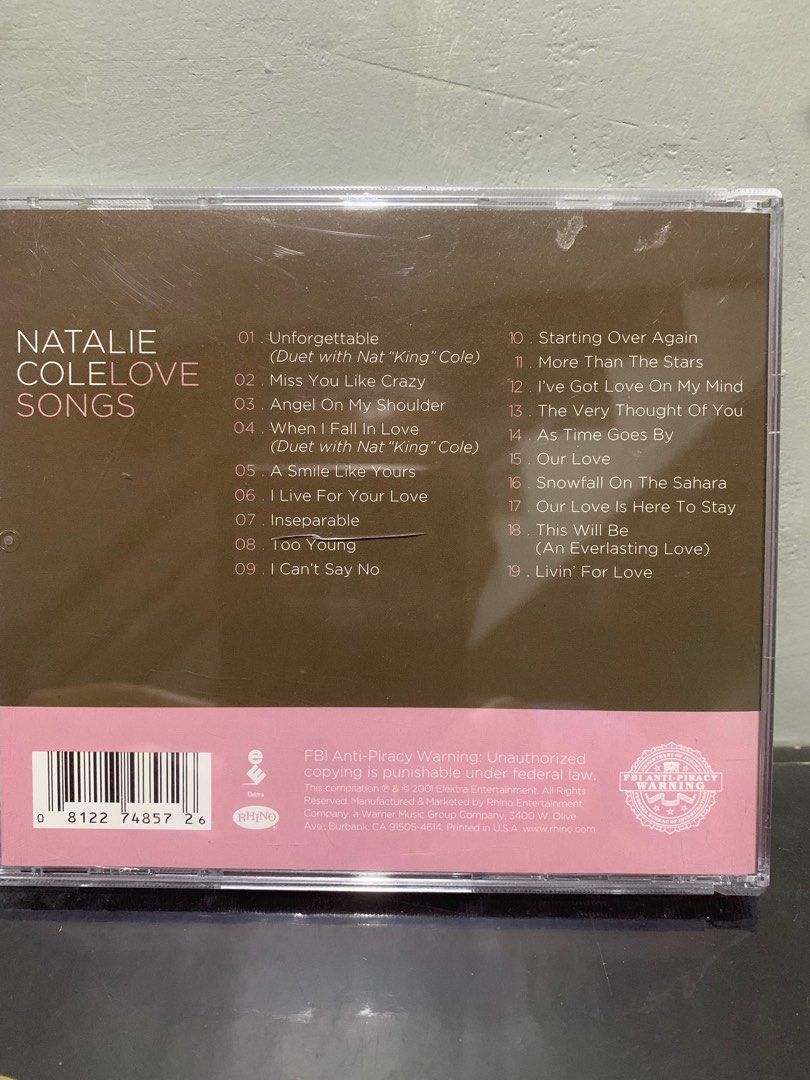 Natalie Cole CD Love Songs, Hobbies & Toys, Music & Media, CDs & DVDs ...