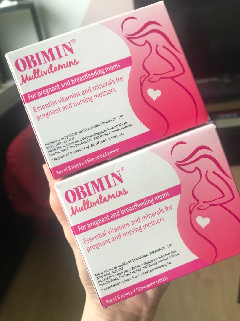OBIMIN Multivitamins Tablet 32s Price Per Box, Babies & Kids, Maternity ...