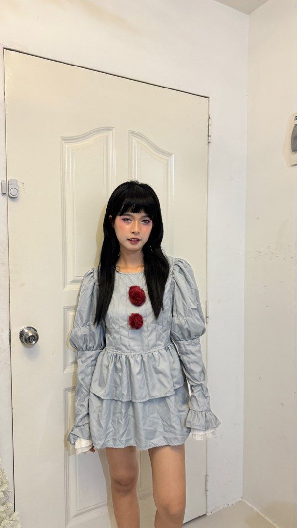Pennywise Costume Cosplay | Gothic Lolita Alt Emo Scene Grunge, Women's ...