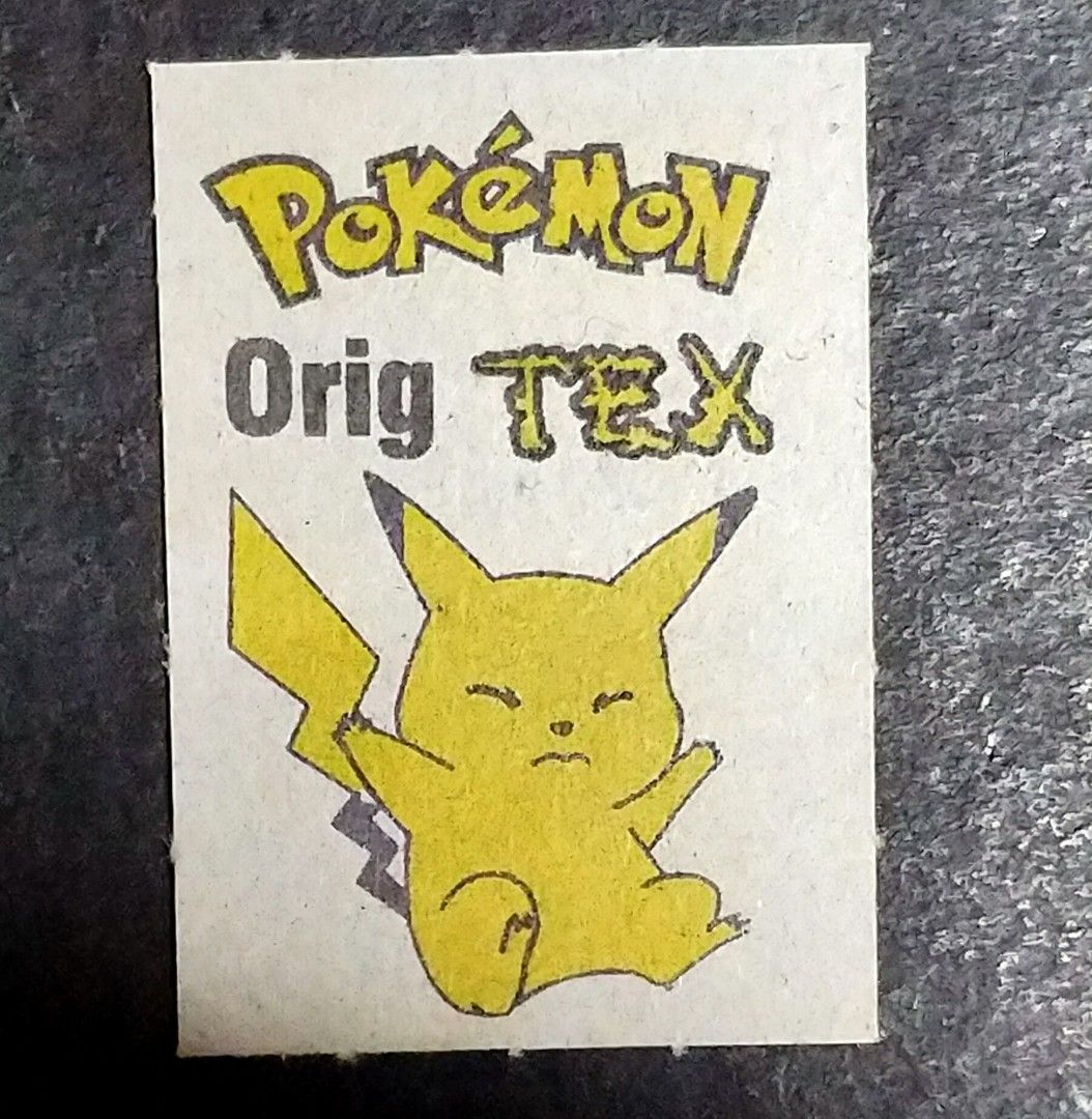 Pokemon Orig Tex, Hobbies & Toys, Toys & Games on Carousell