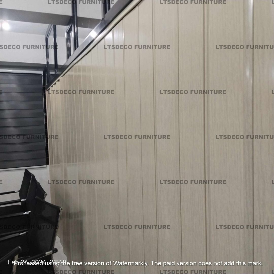 PVC ACCORDION DOOR PARTITION | OFFICE PARTITION | OFFICE FURNITURE, Furniture & Home Living ...