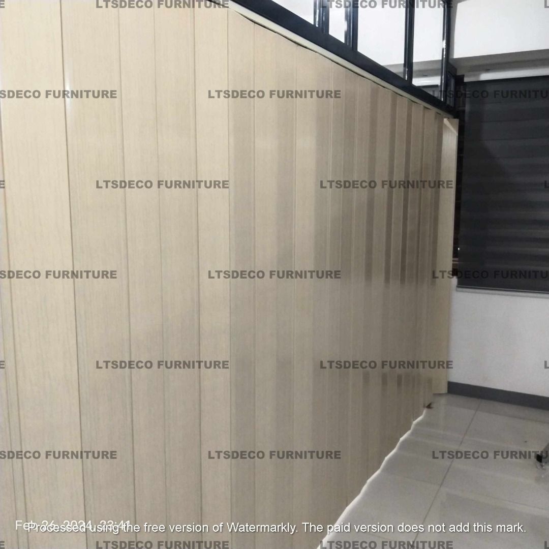 PVC ACCORDION DOOR PARTITION | OFFICE PARTITION | OFFICE FURNITURE, Furniture & Home Living ...