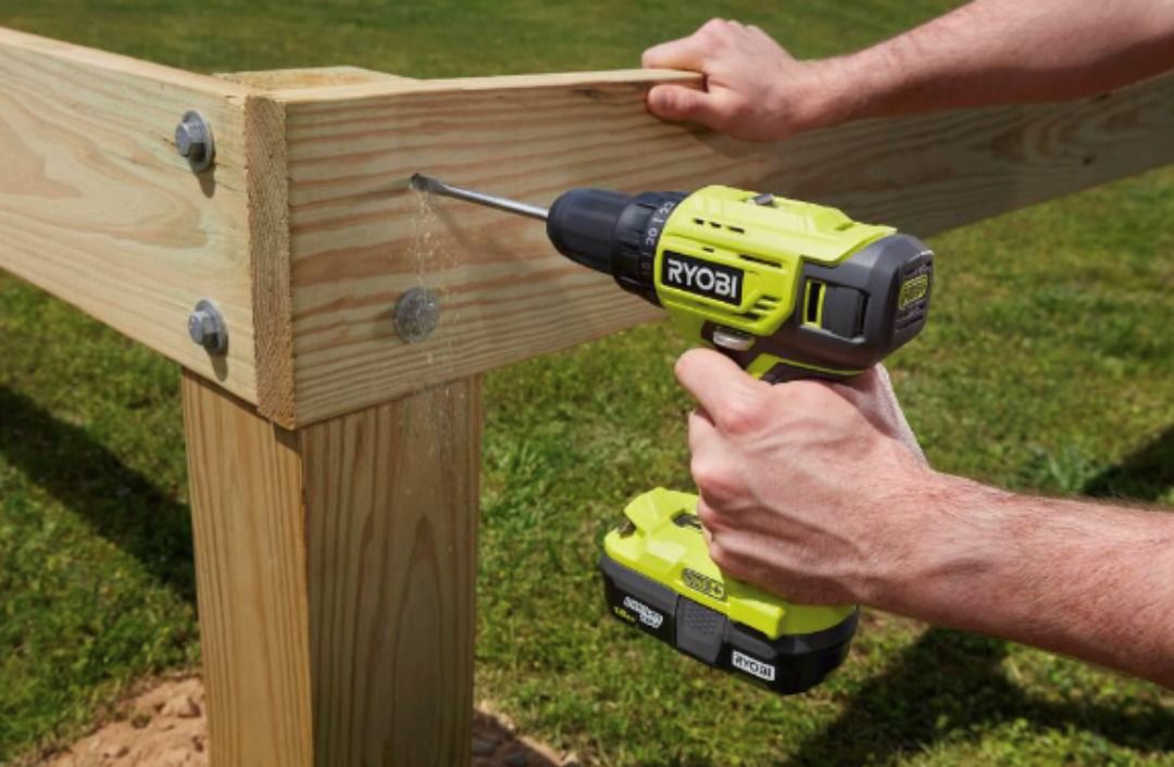 RYOBI P1817 18V Lithium-Ion Cordless 2-Tool Combo Kit w/ Drill/Driver ...