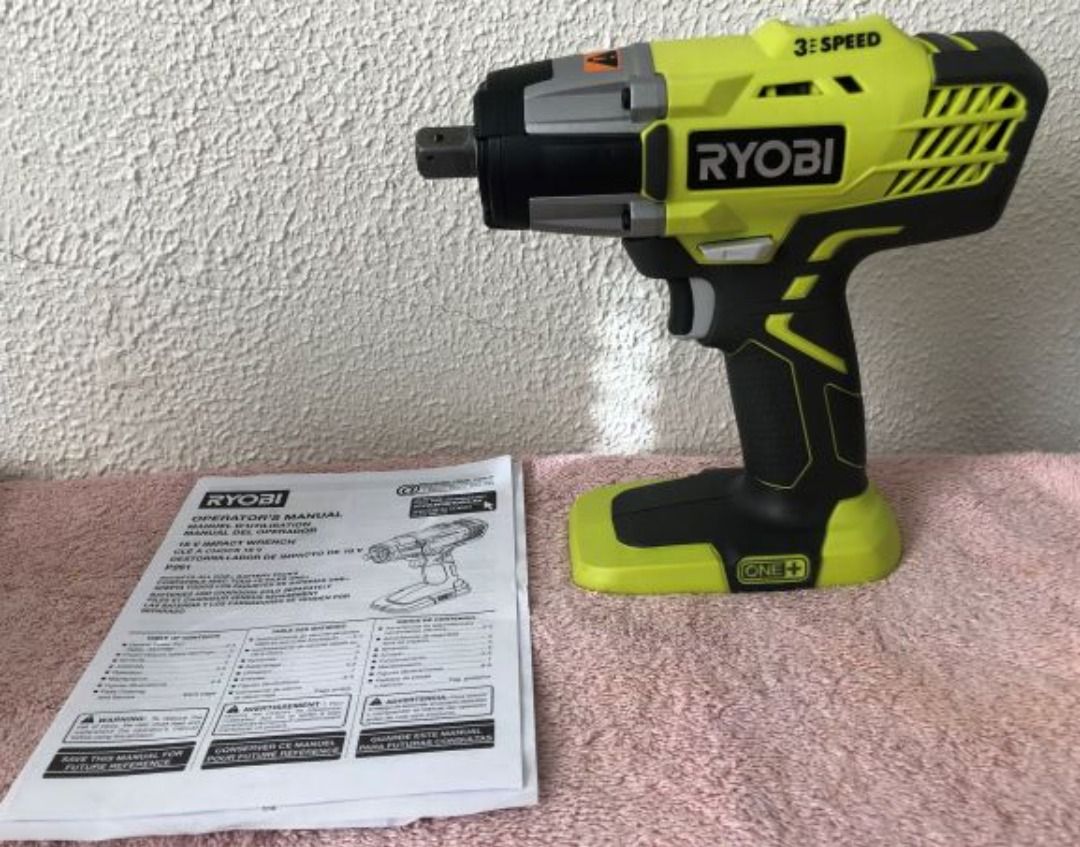 RYOBI P261 18V Cordless 3-Speed 1/2 inch Impact Wrench (Tool Only ...