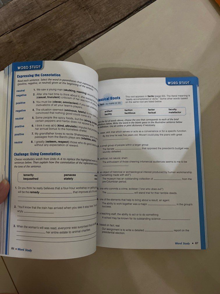 Sadlier Vocabulary Workshop Level E, Hobbies & Toys, Books & Magazines ...