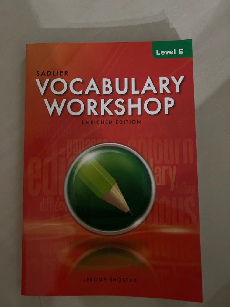 Sadlier Vocabulary Workshop Level E, Hobbies & Toys, Books & Magazines ...