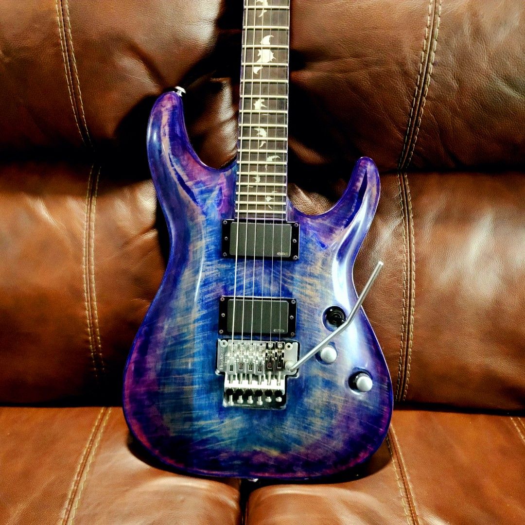 Schecter Damien 6 Platinum FR Modified EMG 81/85 MIK Electric Guitar ...