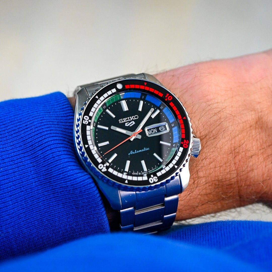 SEIKO 5 Sports 'New Regatta Timer' Retro Colour Special Edition ...