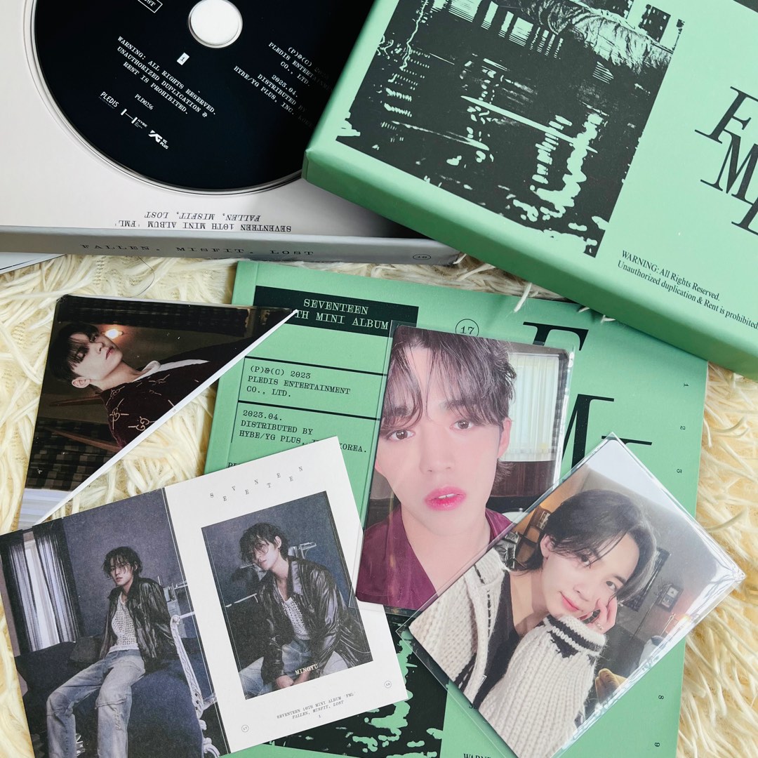 Seventeen FML (green ver) | unsealed but complete inclusions with S.Coups & Jeonghan rpc ...