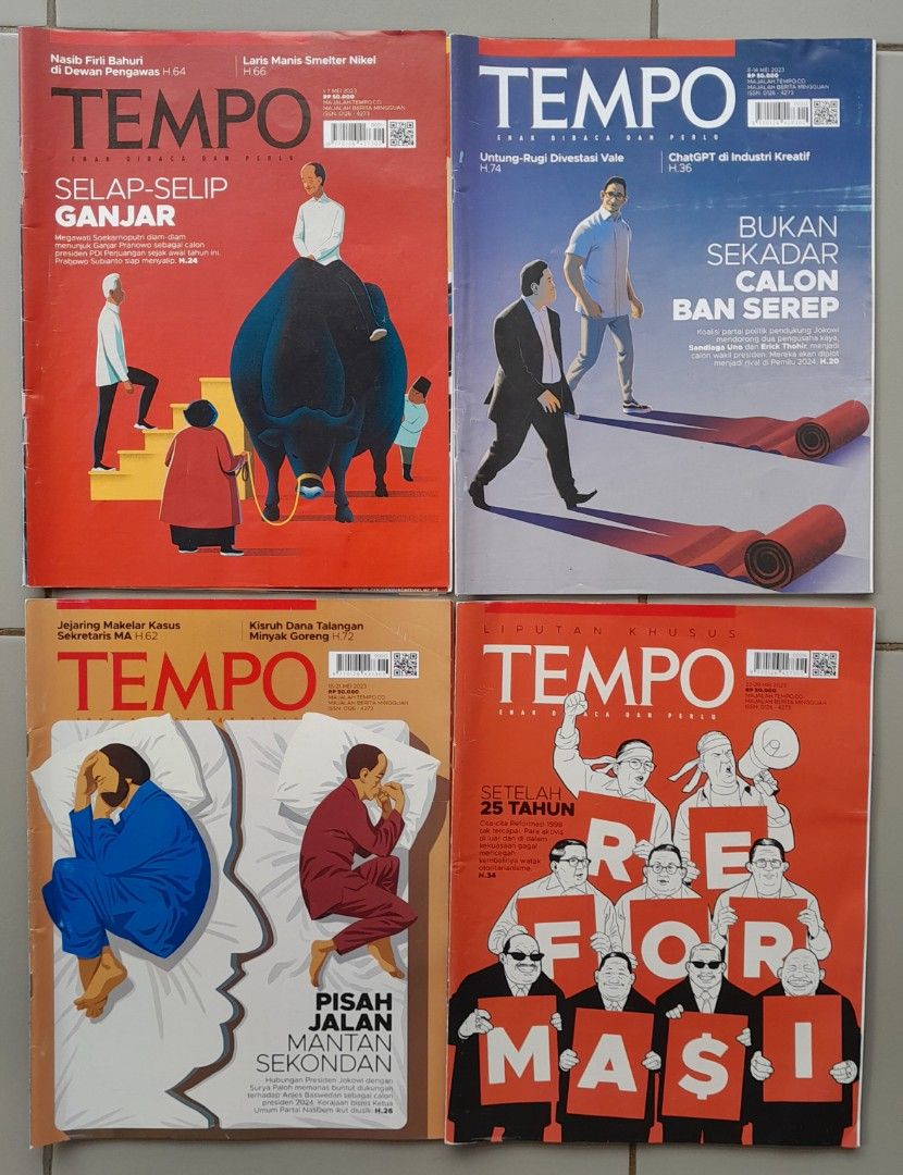 TEMPO 2023 EDISI MEI, Buku & Alat Tulis, Majalah & Lainnya di Carousell