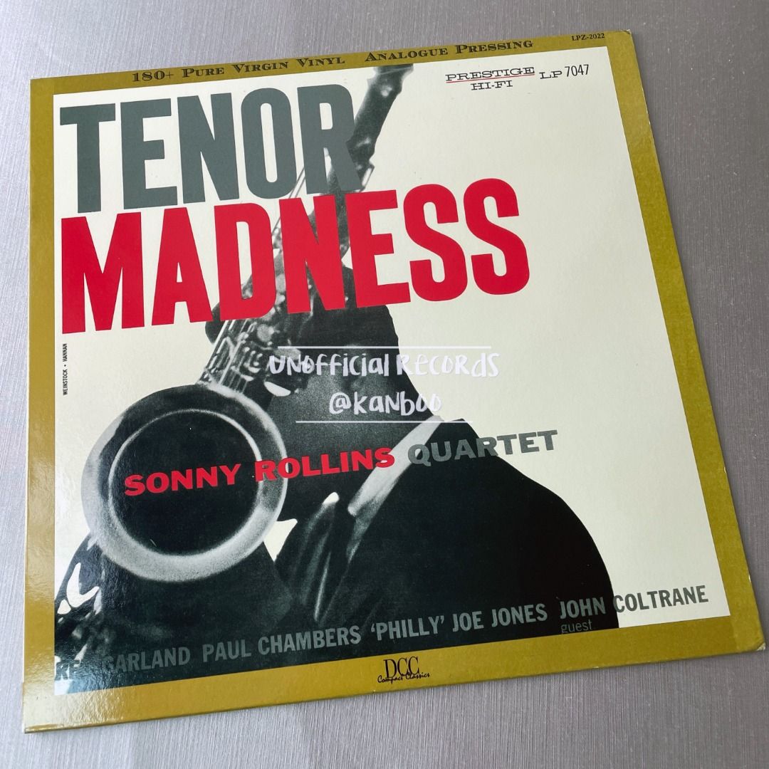 《Tenor Madness》 Sonny Rollins Quartet 【DCC版 - 市場罕有】【限量版180g】Mono - 1996 ...