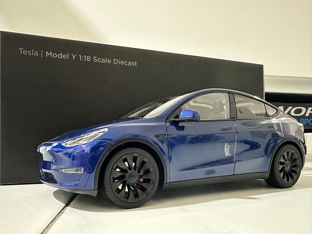 Tesla Model Y 1:18 Diecast Model on Carousell