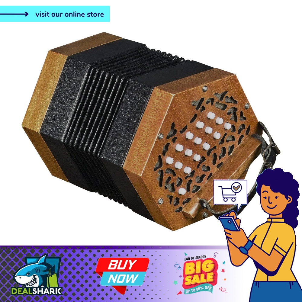 English Style Concertina 30 Button Trinity College AP-1230A Anglo-Style ...