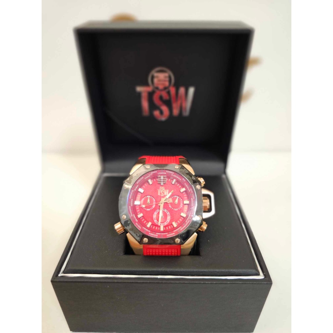 TSW Technosport Watch Aviation for Men Red, Men's Fashion, Watches ...