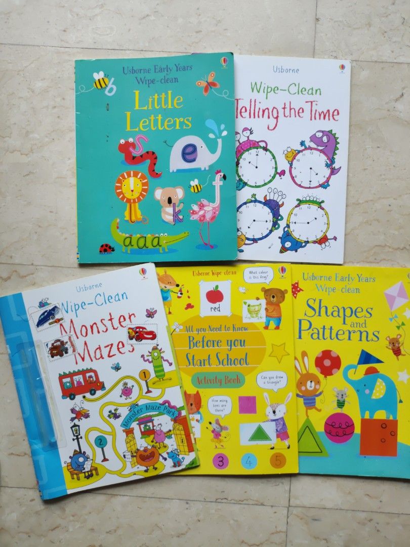Usborne wipe and clean, Hobbies & Toys, Books & Magazines, Assessment ...
