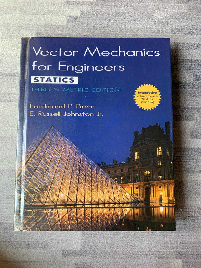 Vector Mechanics for Engineers Statics 3rd SI Metric Edition (postage ...