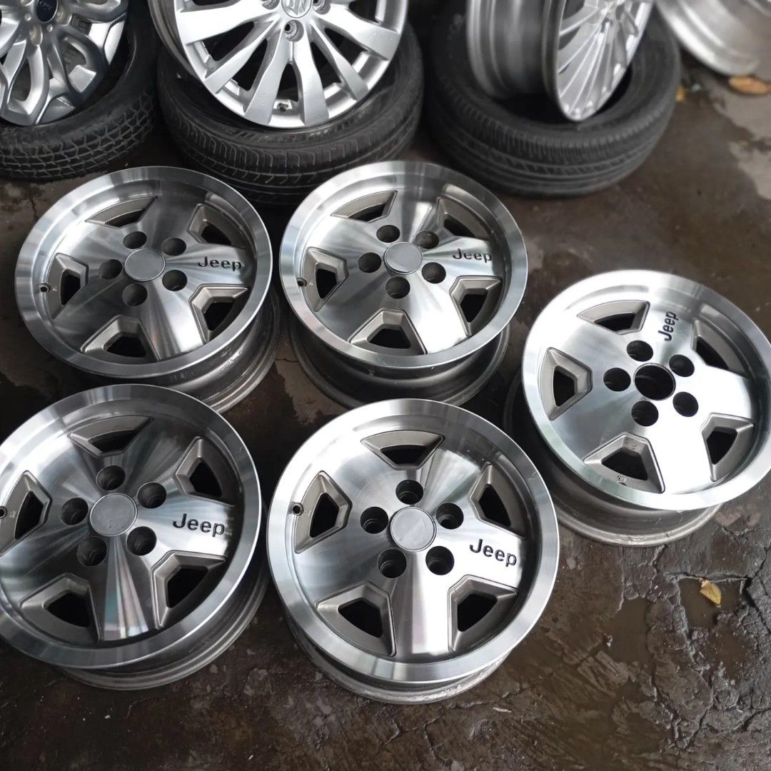 Velg Mobil oem original Jeep Cherokee Xj, Aksesoris Mobil di Carousell