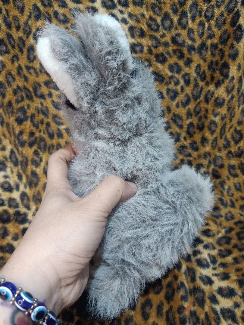 VERY CUTE REALISTIC GREY FURRY DONKEY COMFORT ANIMAL PLUSH, Hobbies ...