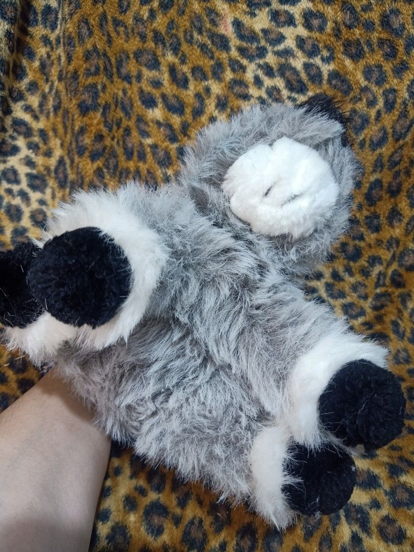 VERY CUTE REALISTIC GREY FURRY DONKEY COMFORT ANIMAL PLUSH, Hobbies ...