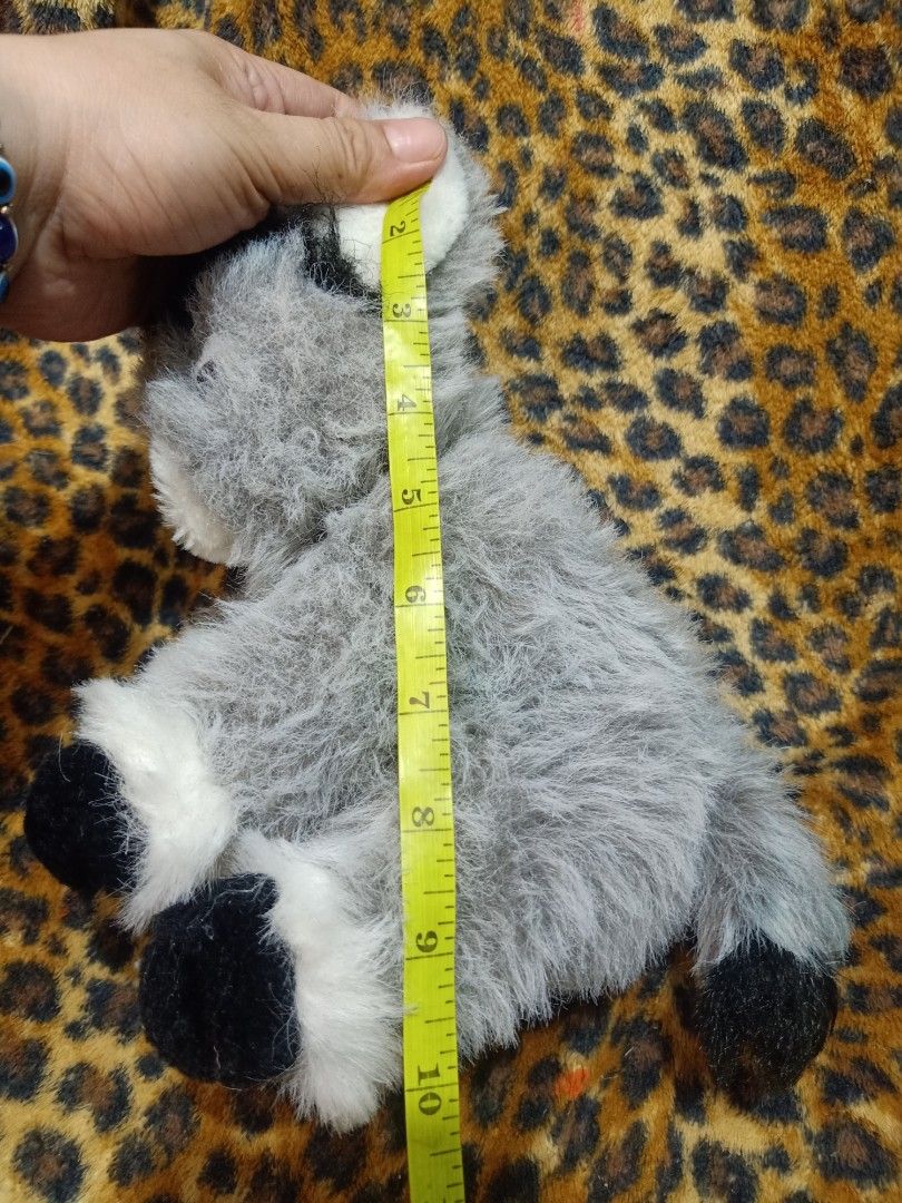 VERY CUTE REALISTIC GREY FURRY DONKEY COMFORT ANIMAL PLUSH, Hobbies ...