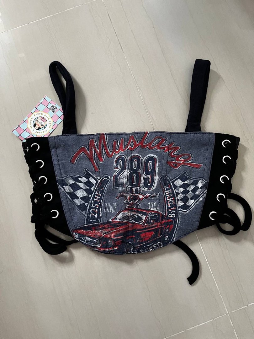 VINTAGEWKND STREET STYLE CAR RACING CORSET, Women's Fashion, Tops ...