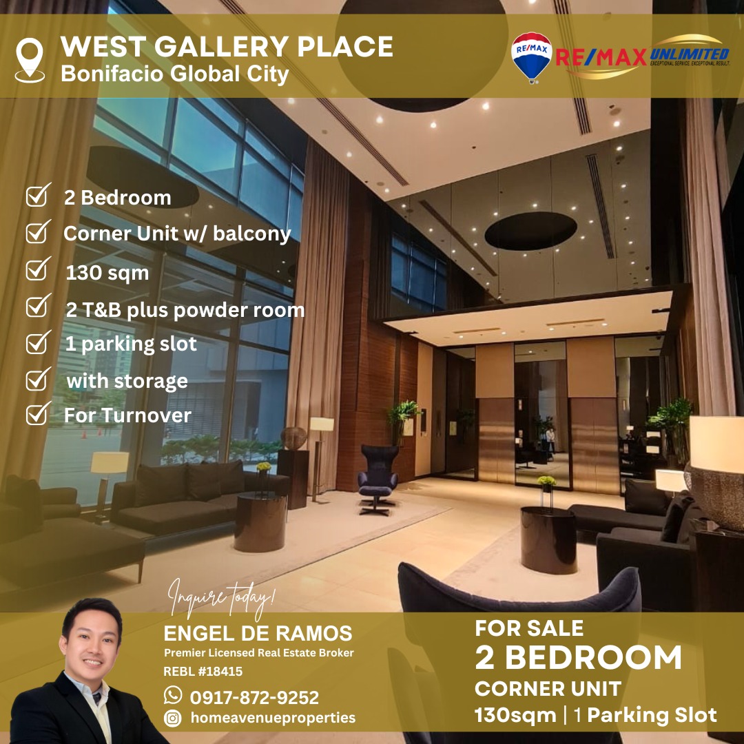 Corner 1BR – East Gallery Place BGC for Sale, Property, For Sale ...