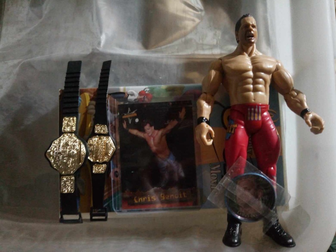 WWE Chris Benoit Collectibles Set, Hobbies & Toys, Memorabilia ...
