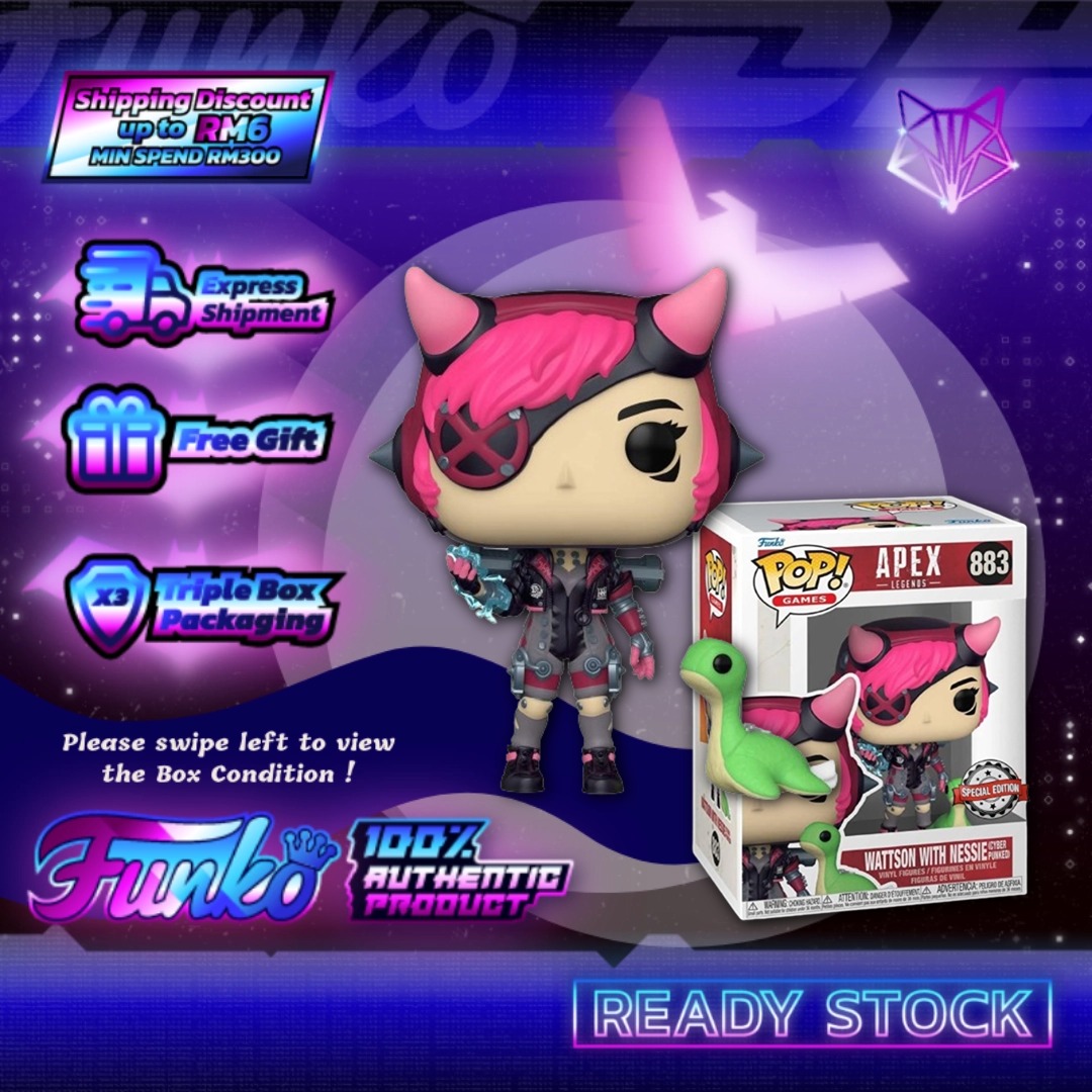 🦊[ 𝐑𝐄𝐀𝐃𝐘 𝐒𝐓𝐎𝐂𝐊 ]🦊 𝐅𝐔𝐍𝐊𝐎 𝐏𝐎𝐏 ! Games: Apex Legends - Wattson With Nessie (Cyber Punked) Special ...