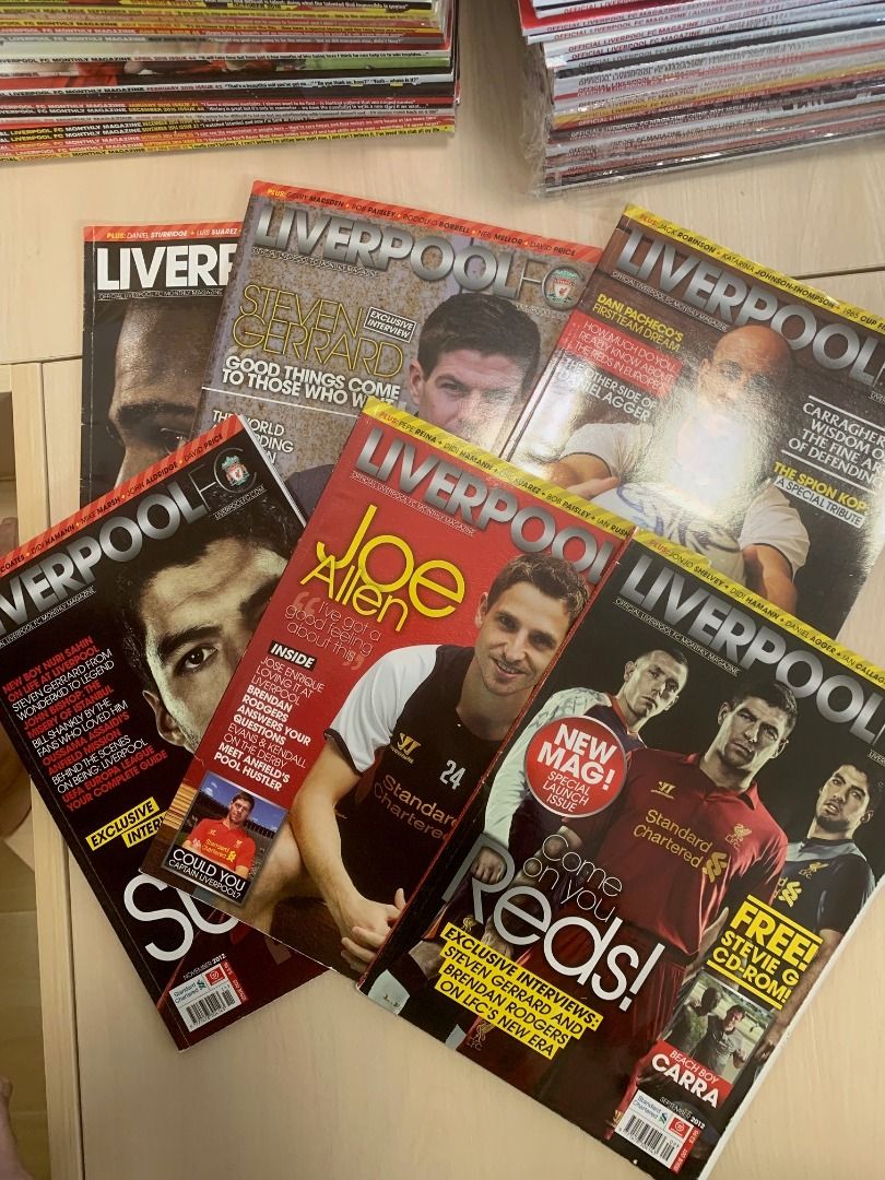 利物浦 官方 足球雜誌 Liverpool FC Magazine 包含創刊號至4 期及其他期數 共 82 本 , 興趣及遊戲, 書本 ...