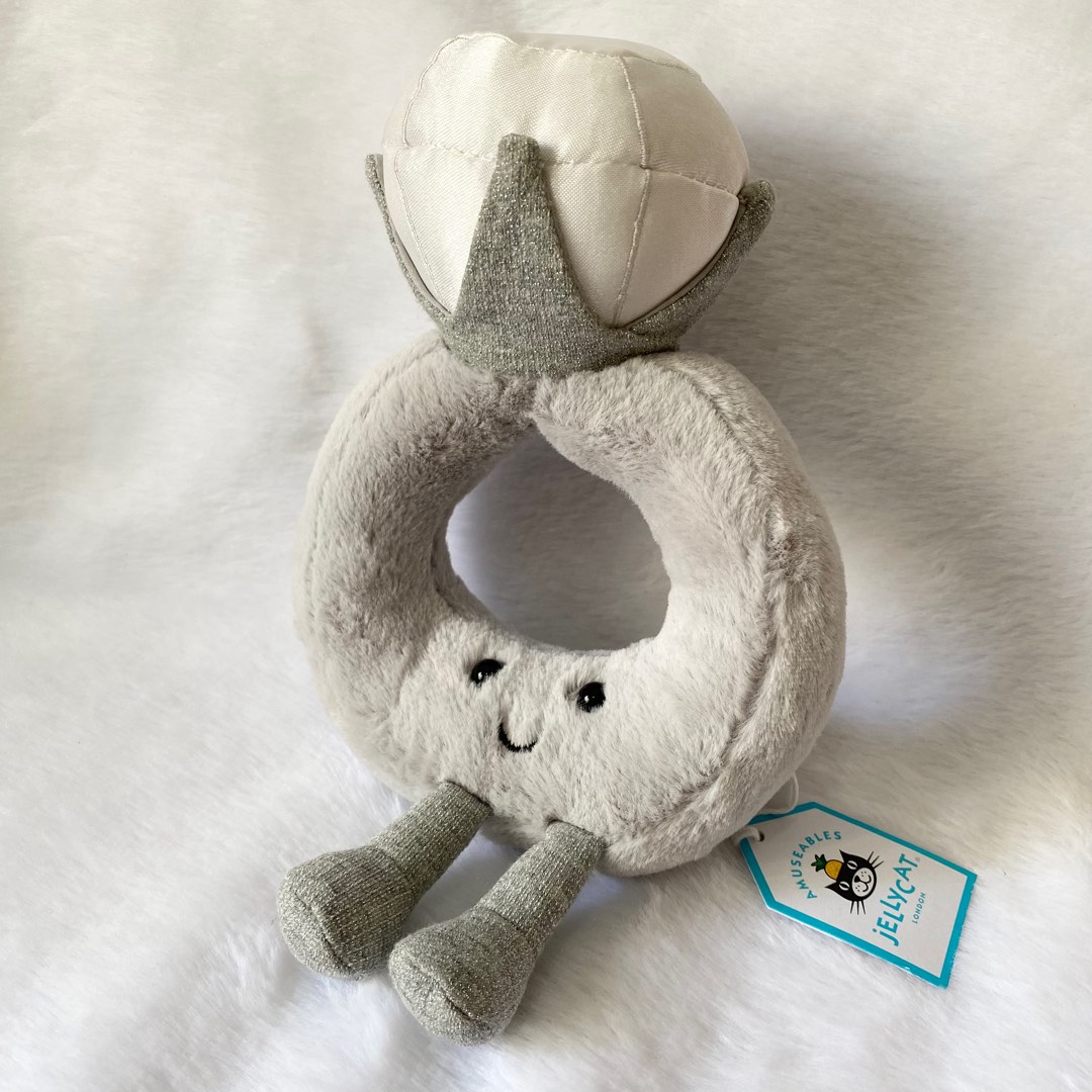 [現貨] JELLYCAT Amusable Diamond Ring 微笑鑽石戒指公仔 on Carousell