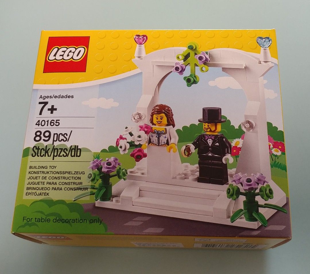 全新 Lego 40165 Wedding Favor Set, 興趣及遊戲, 玩具 & 遊戲類 - Carousell