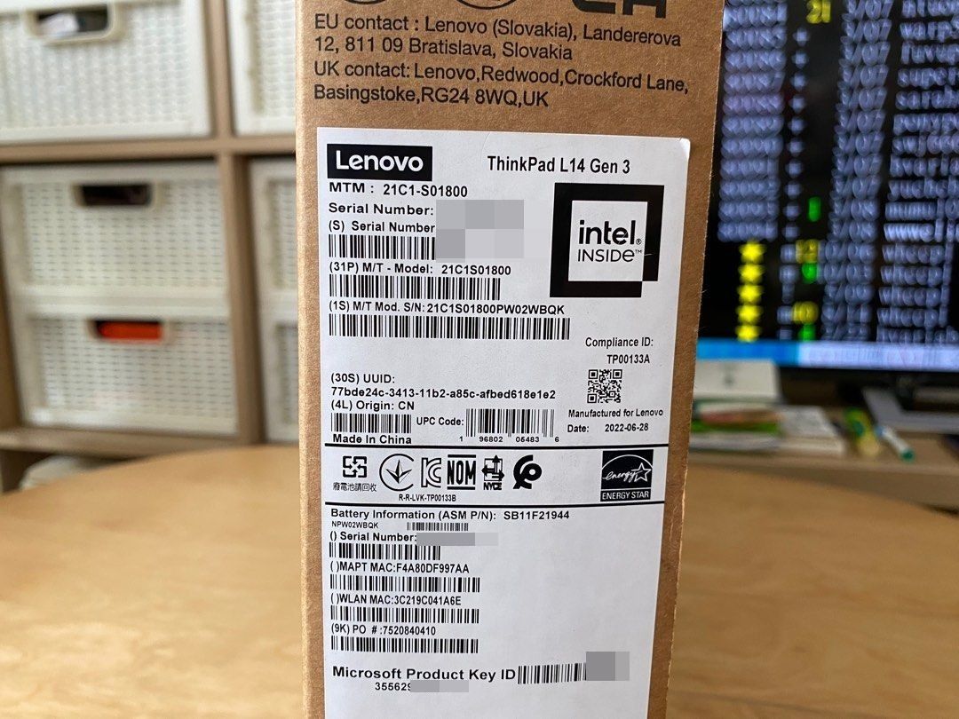 全新未拆 Lenovo Thinkpad L14 Gen3 Intel i5筆記型電腦, 電腦及科技產品, 桌上電腦或筆記型電腦在旋轉拍賣